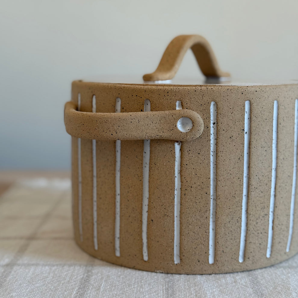 Striora Baking Pot | Mine Burgess Ceramics